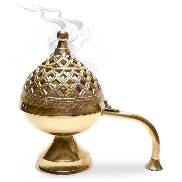 Rg Decorr House Home Purifying Brass Dhuna Loban Burner Dhooni Dhoop ...
