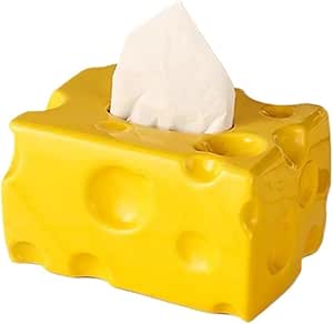 Amazon.com: Cheese Tissue Box Holder Simple Ceramic Dryer Sheet ...
