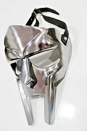 Amazon.com: MF Doom Rapper Madvillain Gladiator Mask in Silver Finish ...
