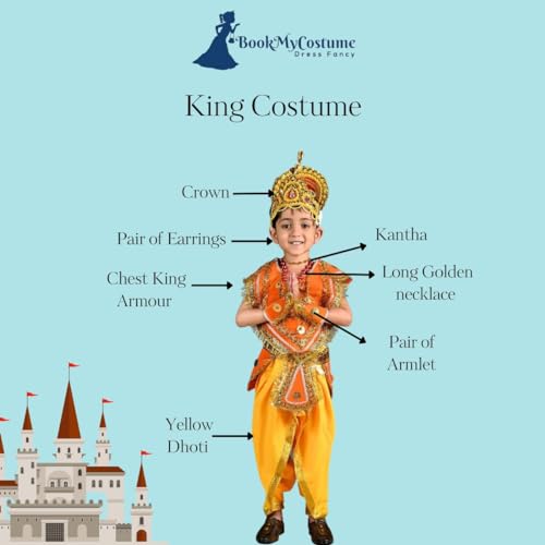BookMyCostume Ramleela Costume for Kids | Raja Dashrath Indian King ...