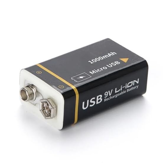 Rechargeable 9V 1000mAh Constant Voltace Discharge Lithium Battery ...
