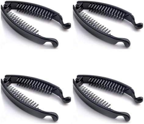Amazon.com : Jinshining 4Pcs Black Banana Hair Clips, Hair Accessories for Women - Christmas ...