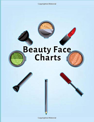 Buy BEAUTY FACE CHARTS: The Blank Workbook Paper Practice Face Charts ...