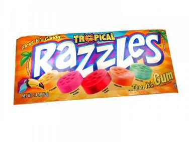 Amazon.com : Razzles - Tropical, 1.4 oz bag, 24 count : Hard Candy ...