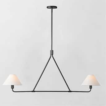 Angular Minimalist Elegance Architectural 2-Light Tapered Pendant,Light ...
