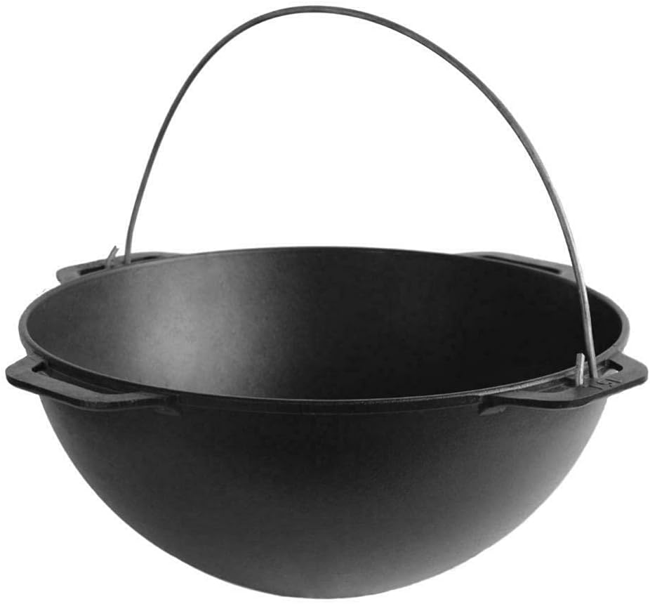 Amazon.com: Free2Buy Heavy Duty Cast Iron Traditional 15 L Kazan Uzbek ...