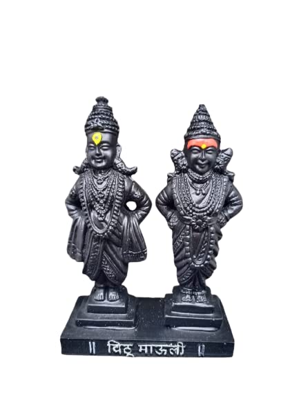 Buy Tråd3D Vitthal Rukmini Murti for Home | Poojaroom | Car (5 inch ...
