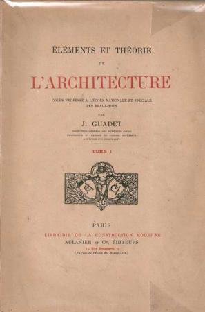 Eléments et Théorie de l'Architecture : J. Guadet: Amazon.es: Libros