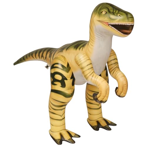 Snapklik.com : Jet Creations Velociraptor Dinosaur Toy, Inflatable Tan ...