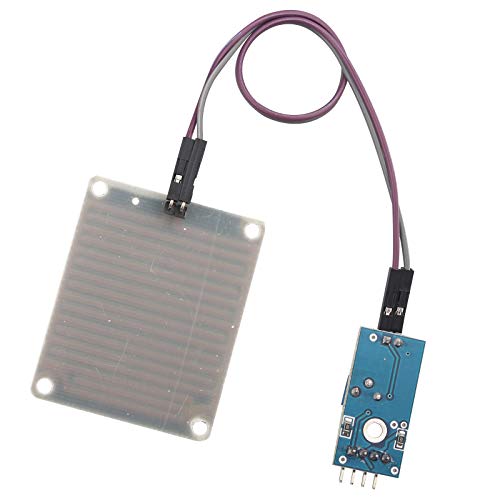 HALJIA Rain Sensor Rainwater Raindrops Module Rain Detection Module Weather Module Humidity ...