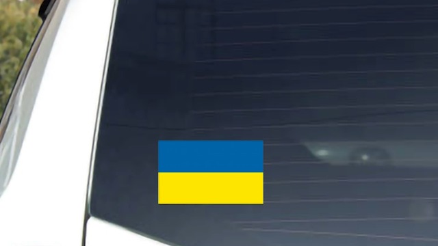 Watch Ukraine Car Stickers, Ukrainian Flag decals 5x3 Inch on Amazon Live