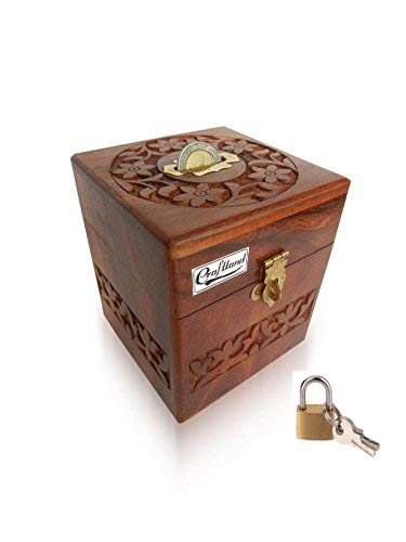 Craftland Wooden Carved Money Bank for Kids/Children. : Amazon.in: Toys ...