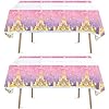 Amazon.com: Ananju 2pcs Princess Castle Tablecloth Table Cover, for ...