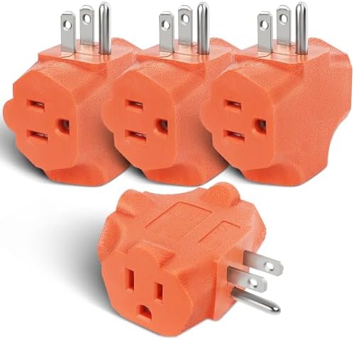 Amazon.com: EXTRASTAR 3 Outlet Extender, Heavy Duty Grounded Wall Tab ...