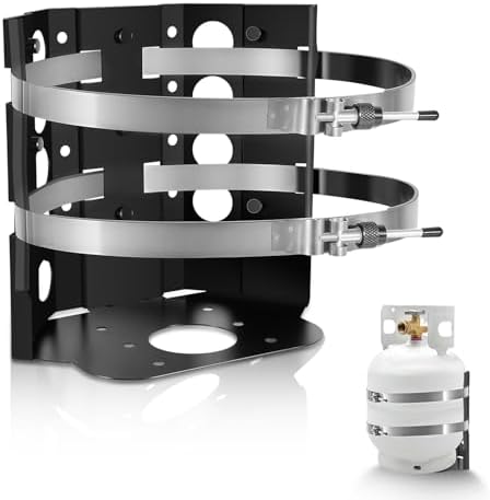 Amazon.com: 20 lb BBQ Propane Tank Holder, for 12-Inch 17lb/20lb/22lb ...