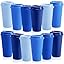 Amazon.com | FillTouch 12 Pcs Reusable Coffee Cups with Lids 16 oz ...