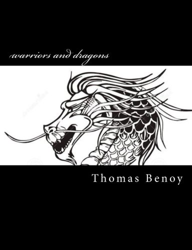 warriors and dragons: coloring book : Benoy, Thomas: Amazon.in: Books