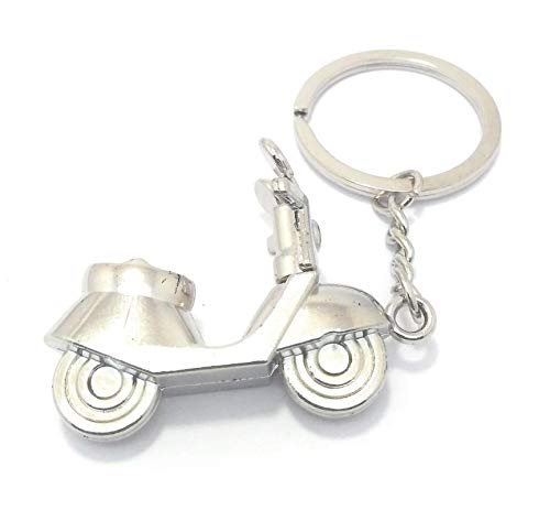 Key Tech Scooter Scooty Metal Keychain (Silver) : Amazon.in: Fashion