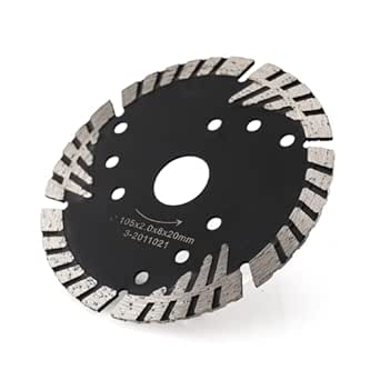 4 Inch Diamond Saw Blade Turbo Cutting Blade for Dry/Wet Cutting Granite and Marble (4-Inch-1PCS ...