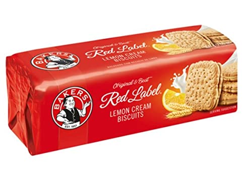 Amazon.com: Bakers Red Label Lemon Creams Biscuits (200g) : Grocery ...