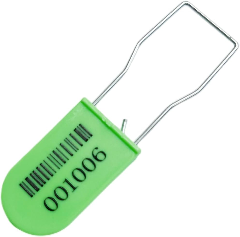 Plastic Padlock Seal with Barcode and Number Security Seals Wire ...