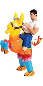 Amazon.com: Spooktacular Creations Adult Inflatable Costume Riding an ...
