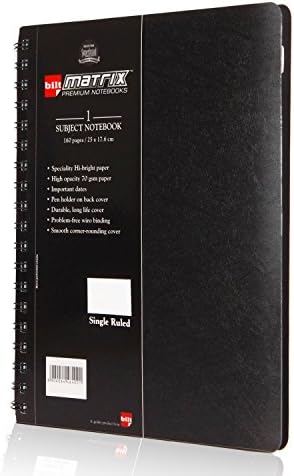 BILT Matrix Premium Notebook Single Subject - B5, 70 GSM, 160 pages ...