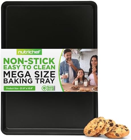 Amazon.com: NutriChef Nonstick XL Cookie Sheet Baking Pan - Extra Large ...