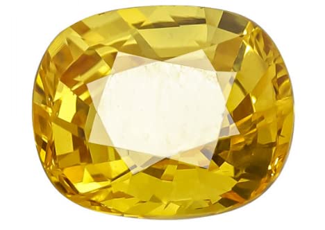 Veda Gems Guru Ratan Ceylon Yellow Sapphire Stone 8 Carat Oval Shape ...