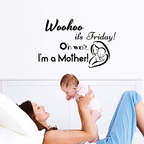 KCWALLDECALS Woohoo its Friday Wall Decal : Amazon.in: Home Improvement