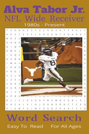Alva Tabor NFL Wide Receiver Word Search: NFL Wide Receiver Word Search ...
