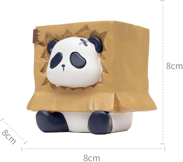 SPARIK ENJOY Macetas de panda para suculentas con drenaje, plantas ...