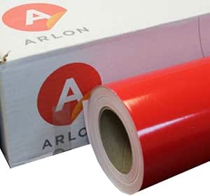 Amazon.com: 24" x 30 Ft Roll of Red Arlon 5000 Vinyl for Craft Cutters ...