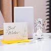 Amazon.com: Movdyka Pink Crystal Guardian Angel Statue & Figurine ...