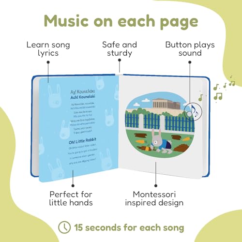Snapklik.com : Calis Books Greek Nursery Rhymes - Sound Book For Babies ...
