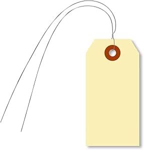 Amazon.com : SmartSign 1000-Pack Pre-Wired Blank Manila Shipping Tags ...