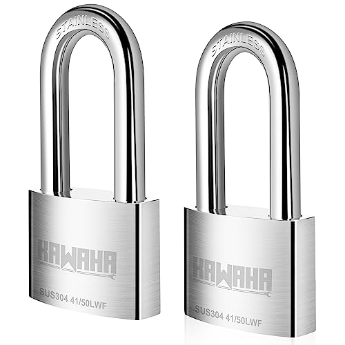 KAWAHA 41/50L-2P 2 inch (50mm) Long Shackle High Security Stainless ...