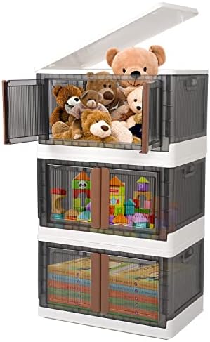 Amazon.com - Karestcorp Storage Bins with Lids, Collapsible Plastic ...