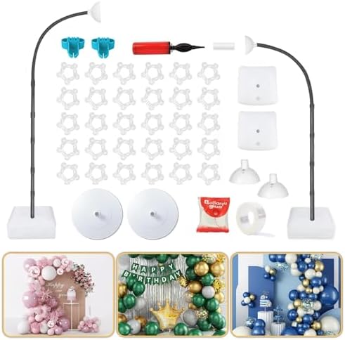 Amazon.com: Balloon Arch Kit - Bendable 8.2FT & 6FT Balloon Arch Stand ...