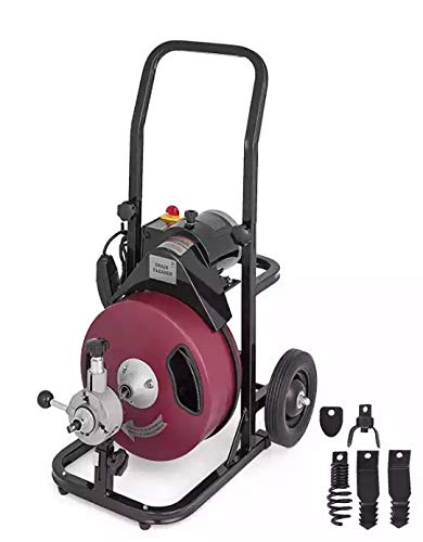 Drain Unblocker Electrical Machine with Motor 100 feet Wire Expandable ...