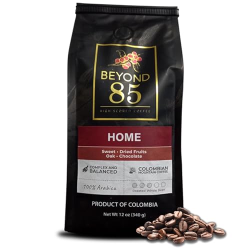 Beyond 85 Home Colombian Coffee – 340g Whole Beans – Smooth & Rich ...
