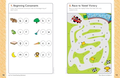 Snapklik.com : My First Grade Reading Workbook: 101 Games & Activities ...