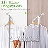 Amazon.com: HOKEEPER Double Clothing Garment Rack with Shelves Capacity ...