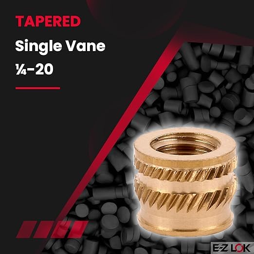 Snapklik.com : E-Z LOK Threaded Insert For Plastic Tapered Single Vane ...