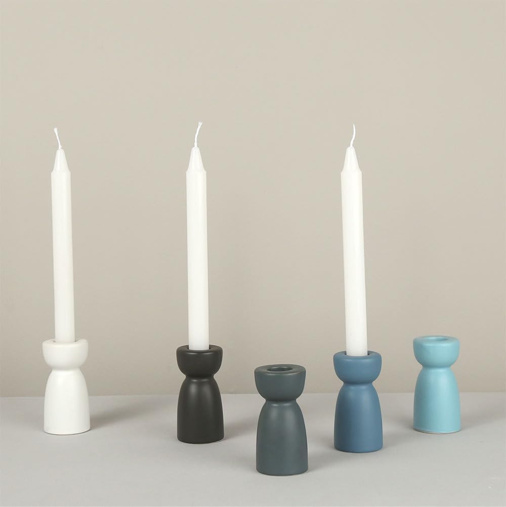 Amazon.com: 2PCS Ceramics Candle Holder,Minimalist Style Decor ...