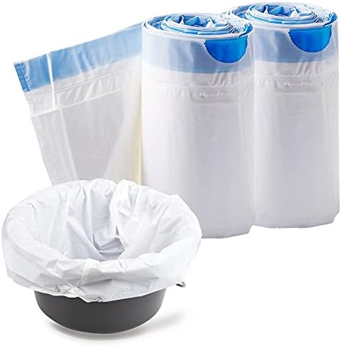 Commode Liners for Bedside Portable Toilet Chair Bucket 120 Pack ...