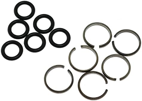 Maxmoral 6 Sets 1/2" Impact Wrench Socket Retainer Rings with O-ring ...