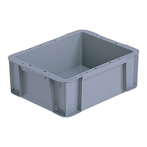 Amazon | 三甲(サンコー) ベタ目コンテナボックス/サンボックス 9N グレー(灰)【代引不可】 ds-1646501 | 物流 ...