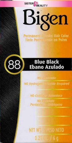 Amazon.com : Bigen Hair Color, 88 Blue Black, 1 Count : Chemical Hair ...