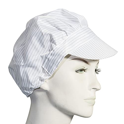 Adaptas india Antistatic ESD Safe Cleanroom Head Captain White Cap for ...